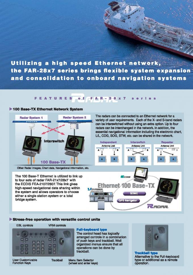 12kW 96nm Marine ARPA Radar With 23.1" Color Lcd Display